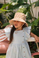 Checkmate Wide Brim Bucket Hat | Bucket Hats | Acorn Kids Sun Hats ...