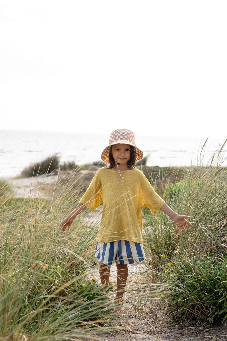 Checkmate Wide Brim Bucket Hat | Bucket Hats | Acorn Kids Sun Hats ...