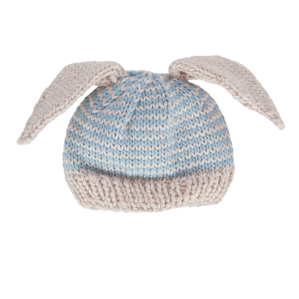 Flopsy Beanie Blue & Oatmeal | Hand knitted Beanies | Acorn Kids Hats ...