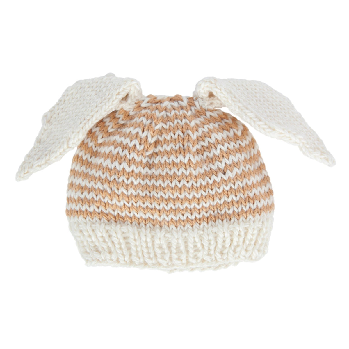 Flopsy Beanie Tan and Cream | Hand knitted Beanies | Acorn Kids Hats ...