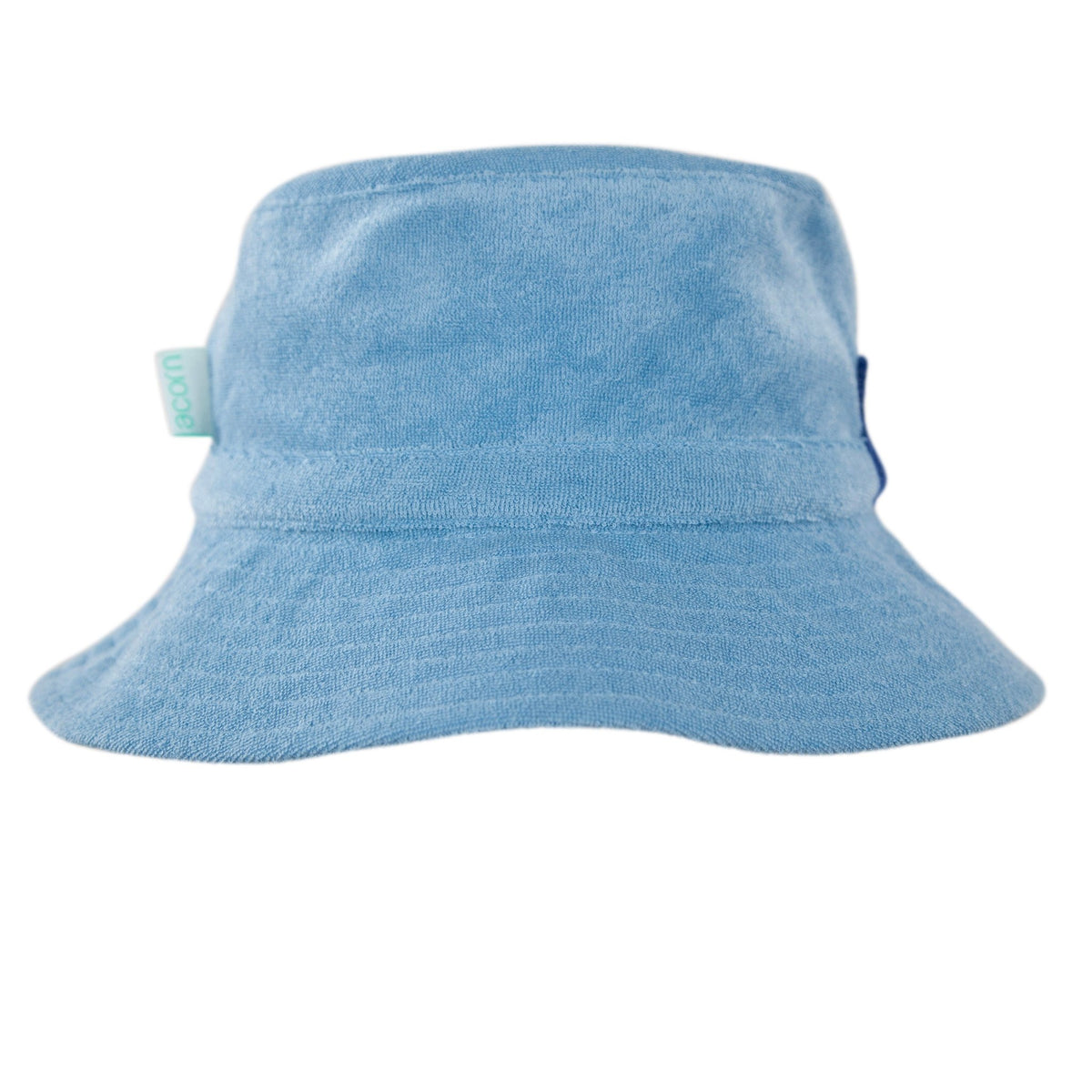 Mid Blue Terry Towelling Bucket Hat | Acorn Kids Sun Hats | Acorn Kids