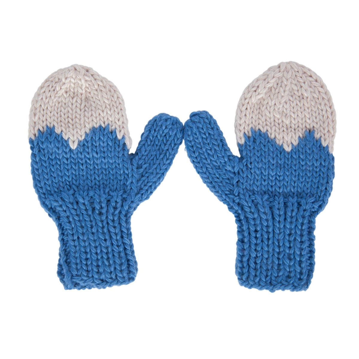 Mountain Top Mittens Blue | Kids Handmade Mittens | Acorn Kids Mittens ...