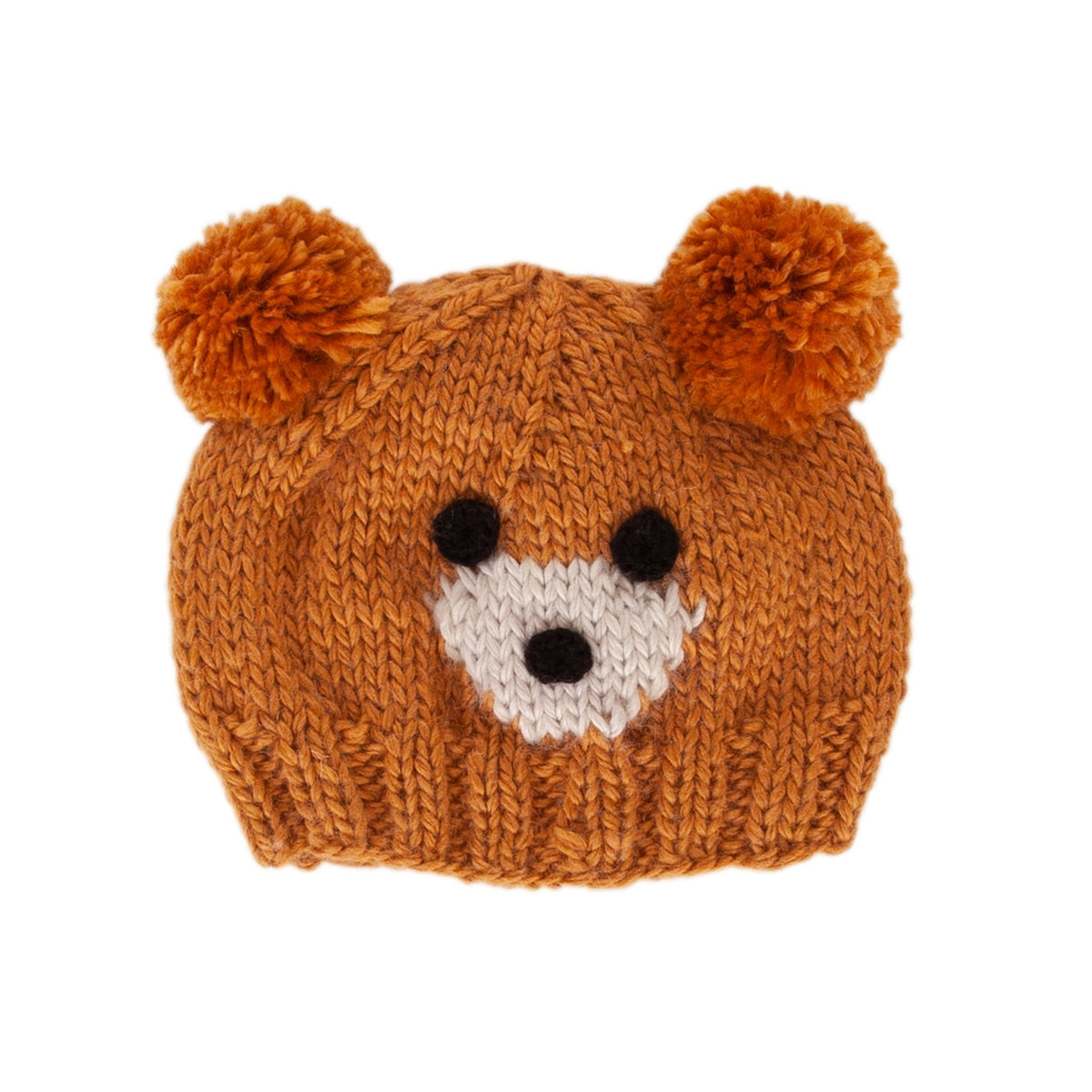 Bear Face Beanie Caramel | Kids Beanies | Acorn Kids Winter Hats ...