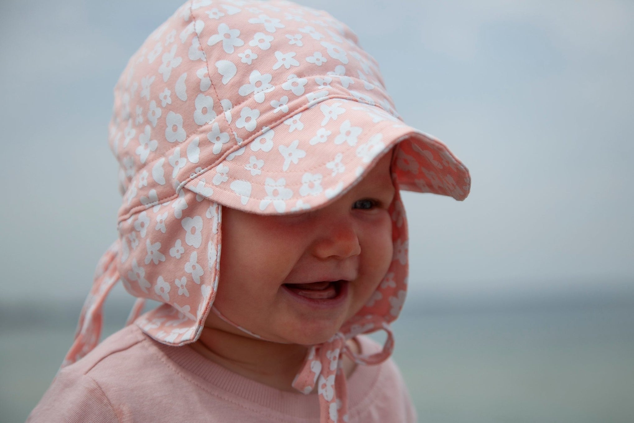 Camille Baby Flap Cap | Acorn Kids Baby Flap Caps– Acorn Kids Accessories