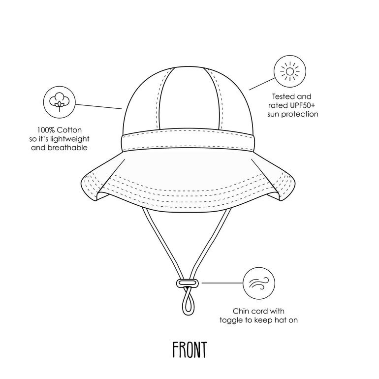 Fields of Gold Floppy Sun Hat | Acorn Kids Sun Hats | Acorn Kids